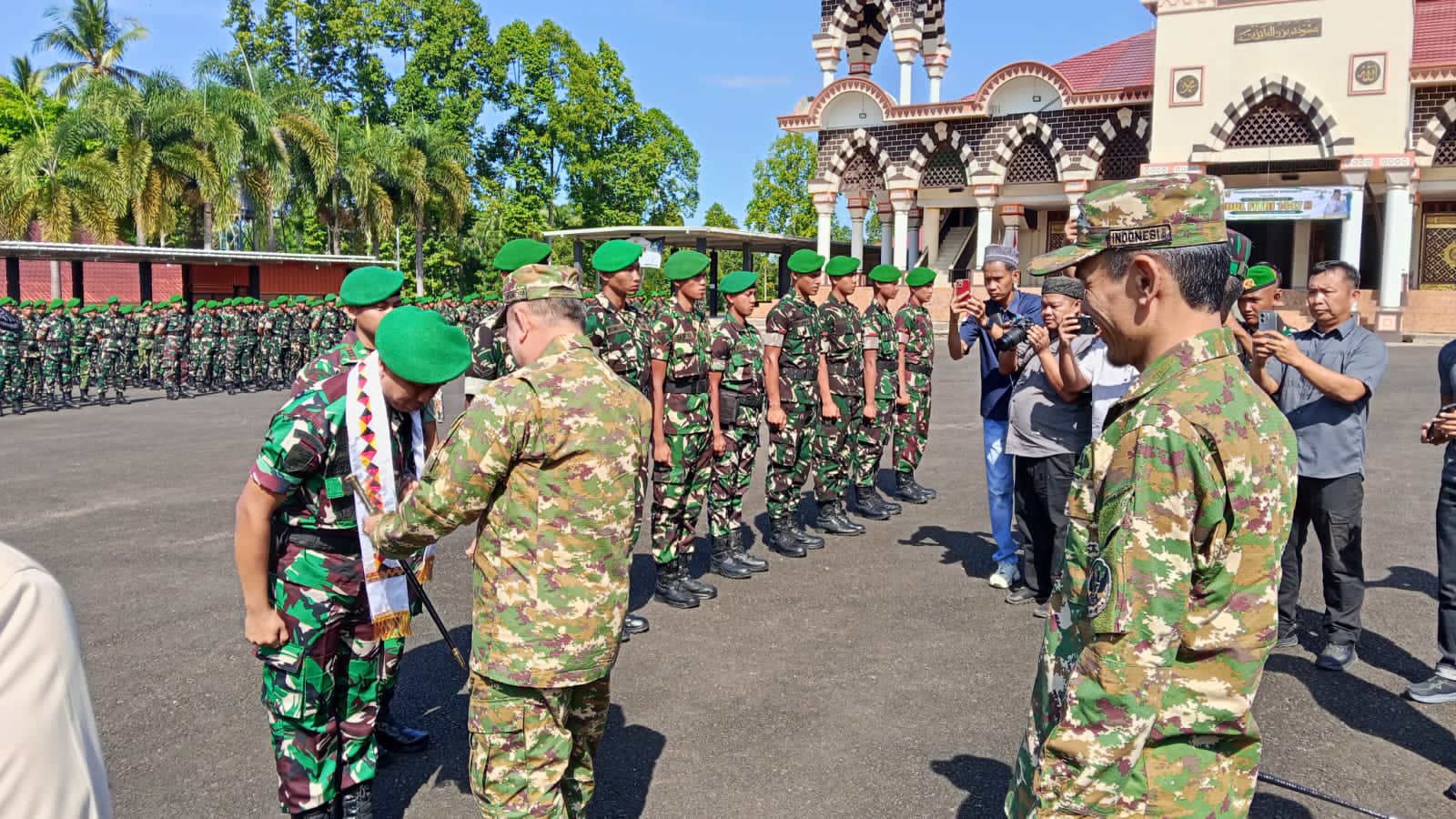 Bupati Tanggamus Sambut 537 Personel Yonif TP 945, Dorong Kolaborasi ...